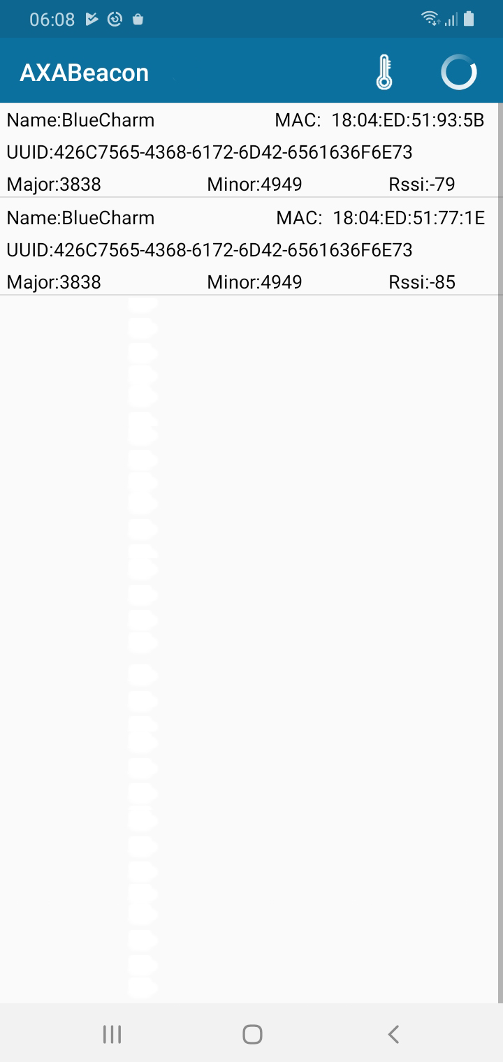 AXABeacon Android beacon is gone after refresh 6 – Blue Charm Beacons