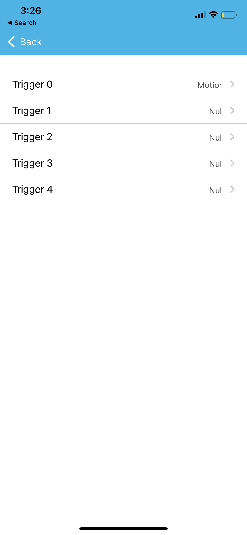 13 trigger list modified – iOS – Blue Charm Beacons