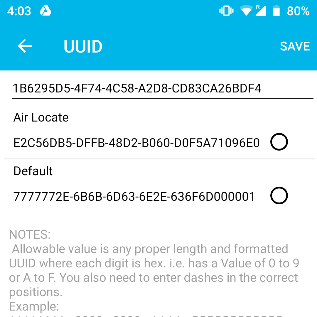 23 UUID – Blue Charm Beacons