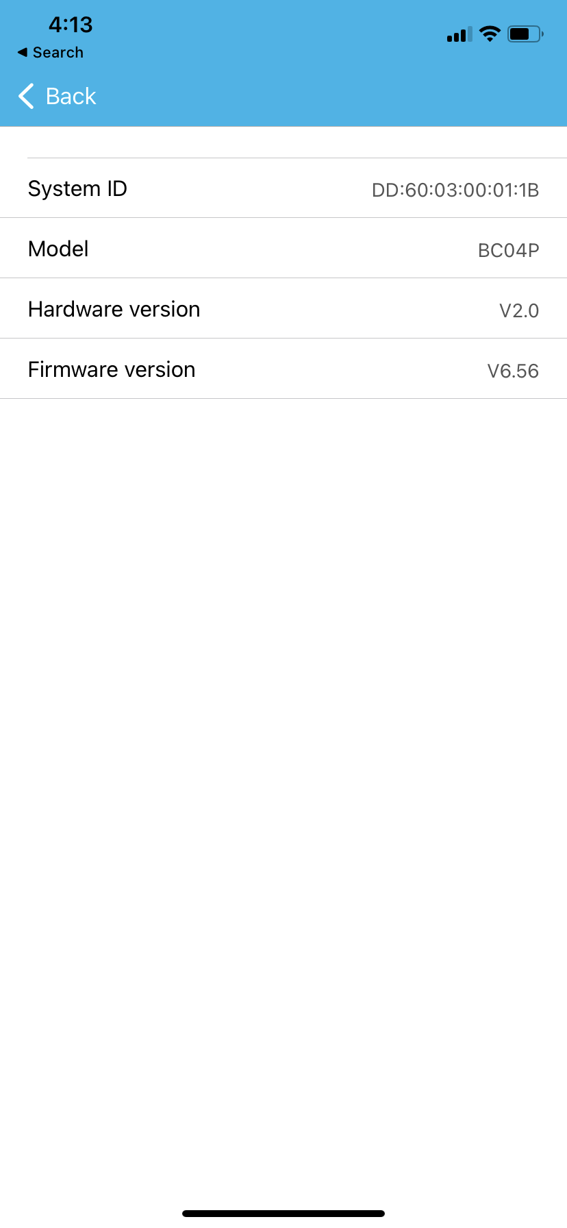 3 System info – iOS – Blue Charm Beacons